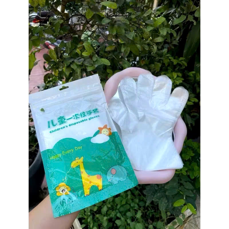 SET 100 Bao tay, Găng Day Nilon Siêu Dai Dùng Một Lần Cho Bé | Shopee ...