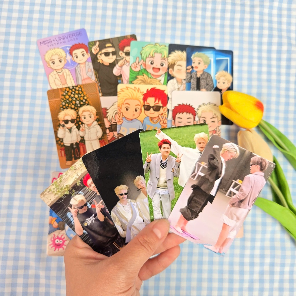 Card bo góc Couple Rhyder Captain Boy in 2 mặt (Hình chụp - Chibi ...