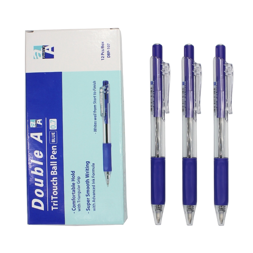 Bút bi Double A Tritouch 107 - đầu bút 0.7mm nét mực đậm SUKADO ...