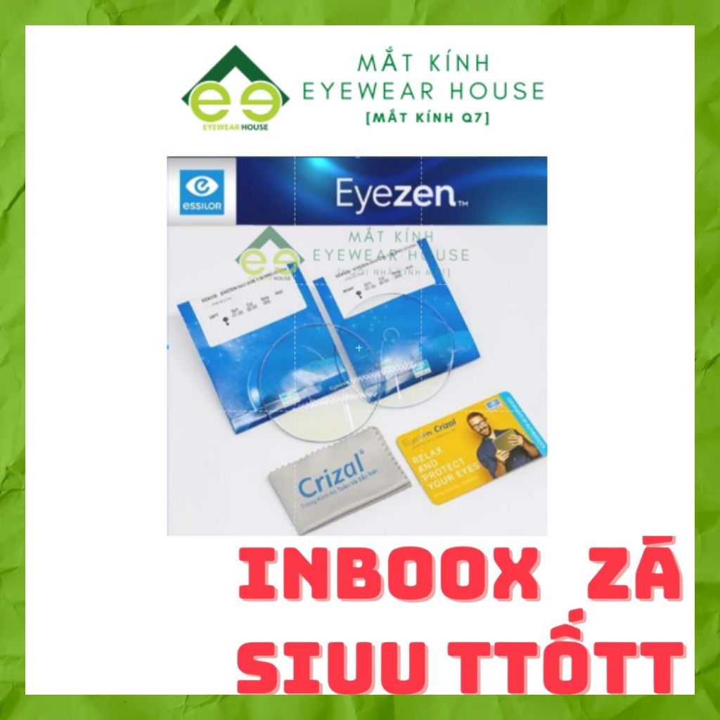 Tròng kính Essilor Eyezen Start Stock thư giãn và bảo vệ mắt (chuyên ...