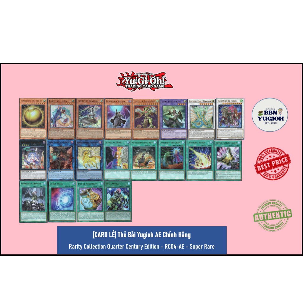 [CARD LẺ] Thẻ Bài Yugioh Tiếng Anh AE Chính Hãng: RC04-AE - Ultra Rare ...