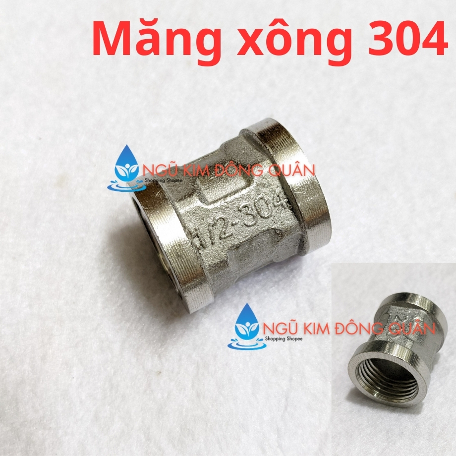 [ SALE ]NỐI 2 ĐẦU RĂNG TRONG PHI 21 INOX, LOẠI DÀY. Măng xông Inox, đầu ...