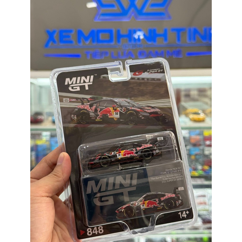 Xe Mô Hình Honda NSX-GT "Type S" GT500 #16 "Red Bull MOTUL 1:64 MiniGT - MGT00848-BL | Shopee ...