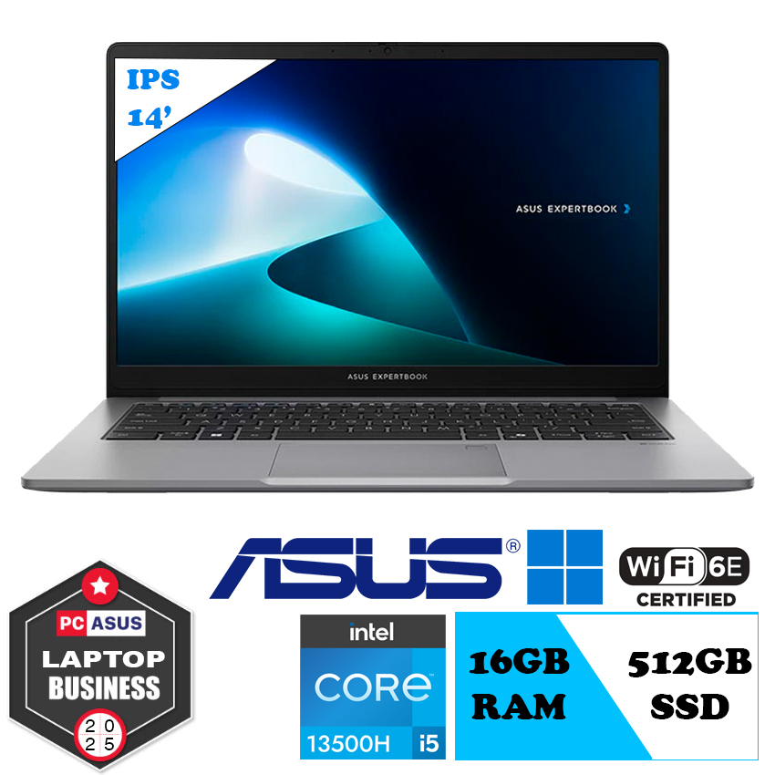 Laptop Asus P1403CVA-i5SE16-50W (14.0" FHD IPS/ i5-13500H/ Ram 16GB/SSD 512GB/ Win11) - Chính ...