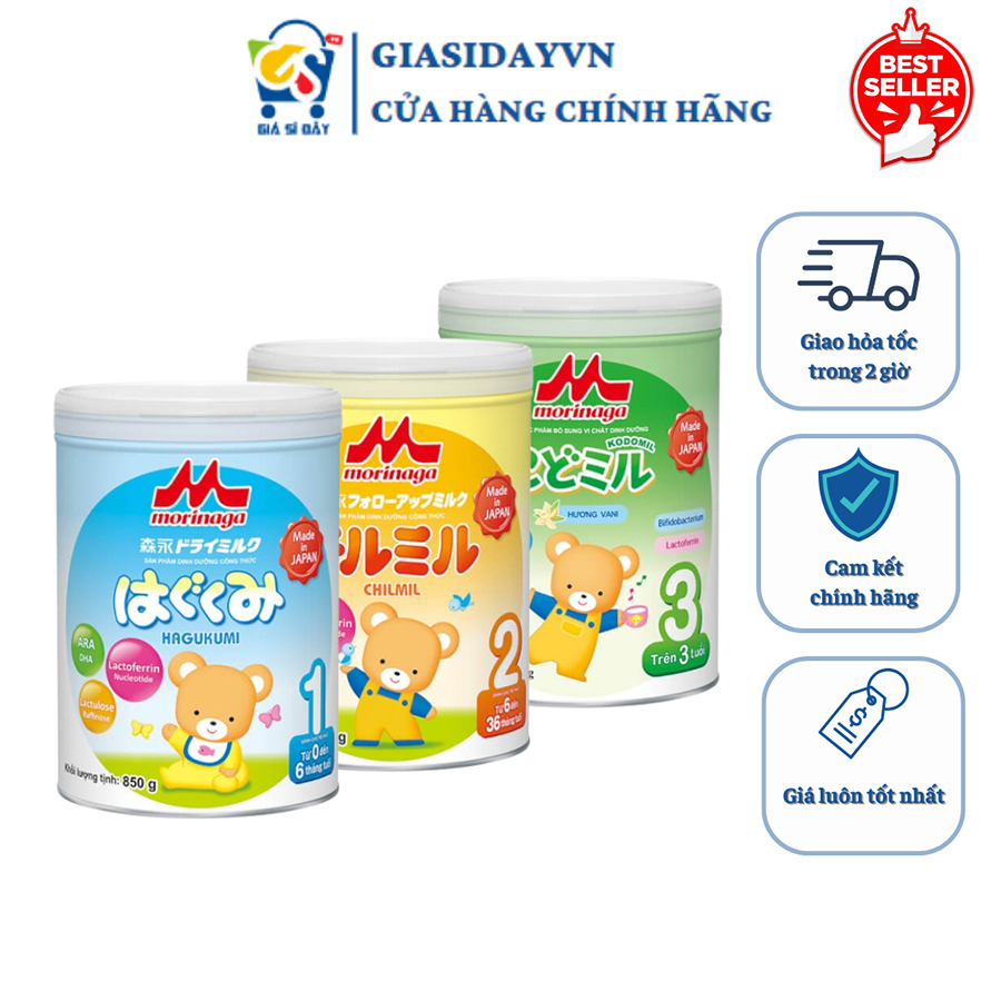[Exp 2026] Sữa Morinaga NHẬP KHẨU Nhật Số 1, 2, 3 850g, 320g - Sữa Bột Công Thức | Shopee Việt Nam