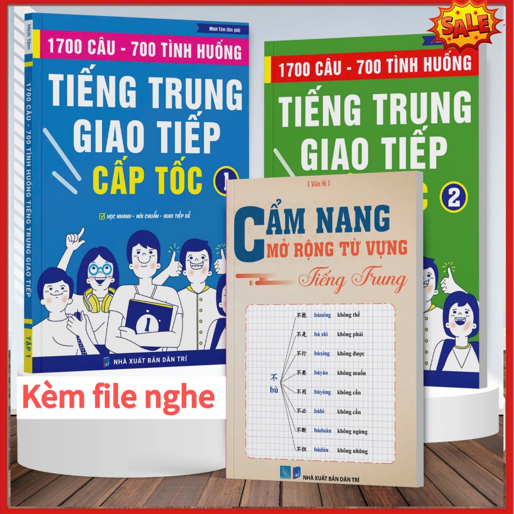 Combo SÁCH GIAO TIẾP TIẾNG TRUNG CẤP TÓC -1700 Câu, 700 Tình Huống+ Cẩm nang từ vựng | Shopee ...