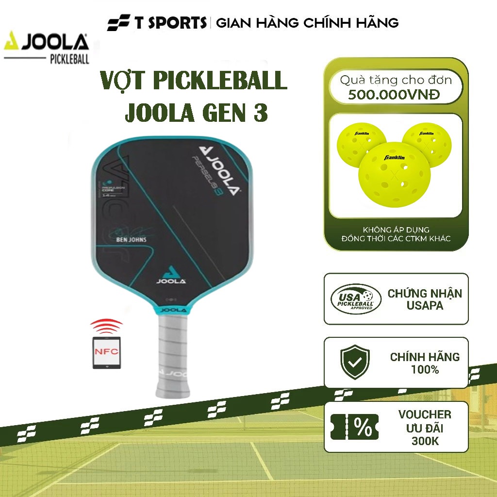 Vợt Pickleball Joola Gen 3 chính hãng tặng cuốn cán dán viền | Shopee Việt Nam