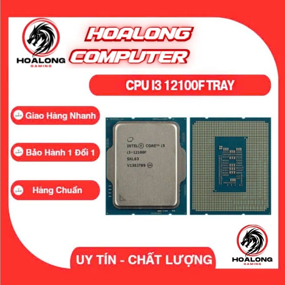 CPU Intel Core i3-12100F (3.3GHz turbo up to 4.3GHz, 4 nhân 8 luồng ...