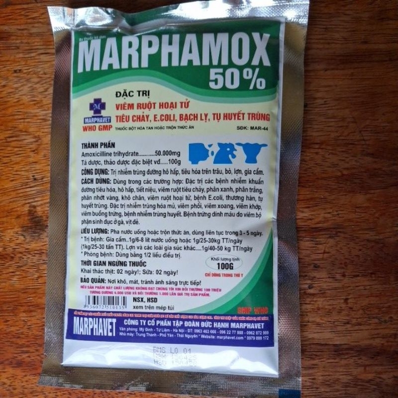 Amox 50% Marphamox Marphavet 100g | Shopee Việt Nam
