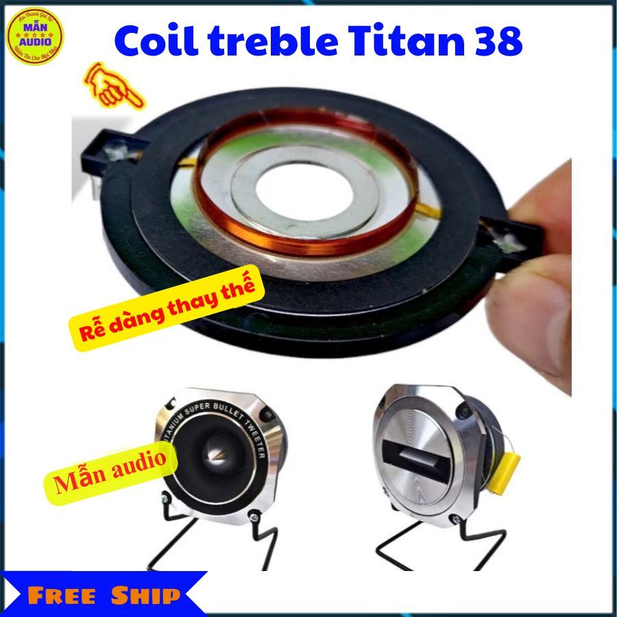 Coil loa treble titan 38, coil trep SPS giá 1 chiếc | Shopee Việt Nam