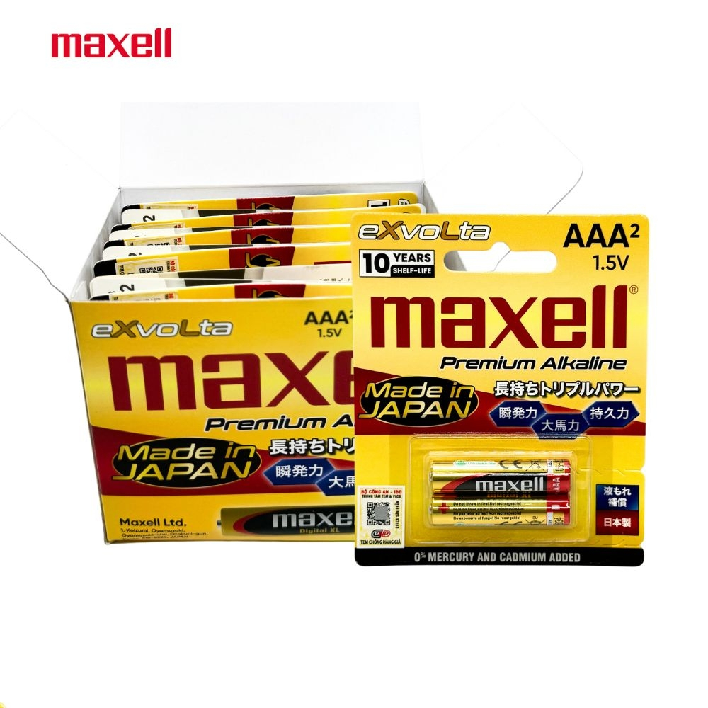 Pin Đũa AAA Maxell EXvolta Premium Alkaline 1.5V Chính Hãng - Pin ...