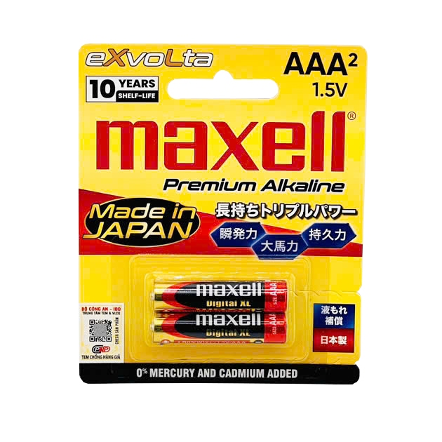 Pin Đũa AAA Maxell EXvolta Premium Alkaline 1.5V Chính Hãng - Pin ...