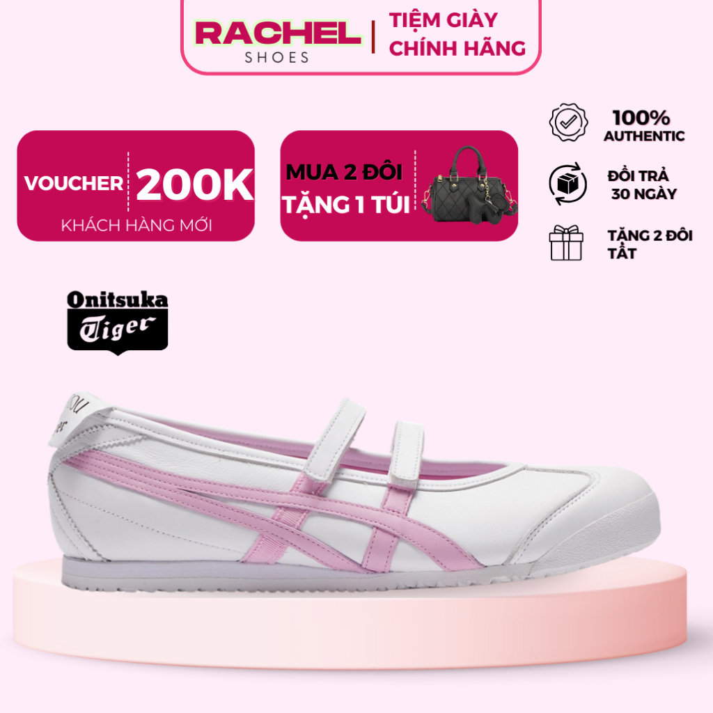Giày Onitsuka Tiger x PATOU Mexico 66 Ballerina ‘White Cotton Candy ...