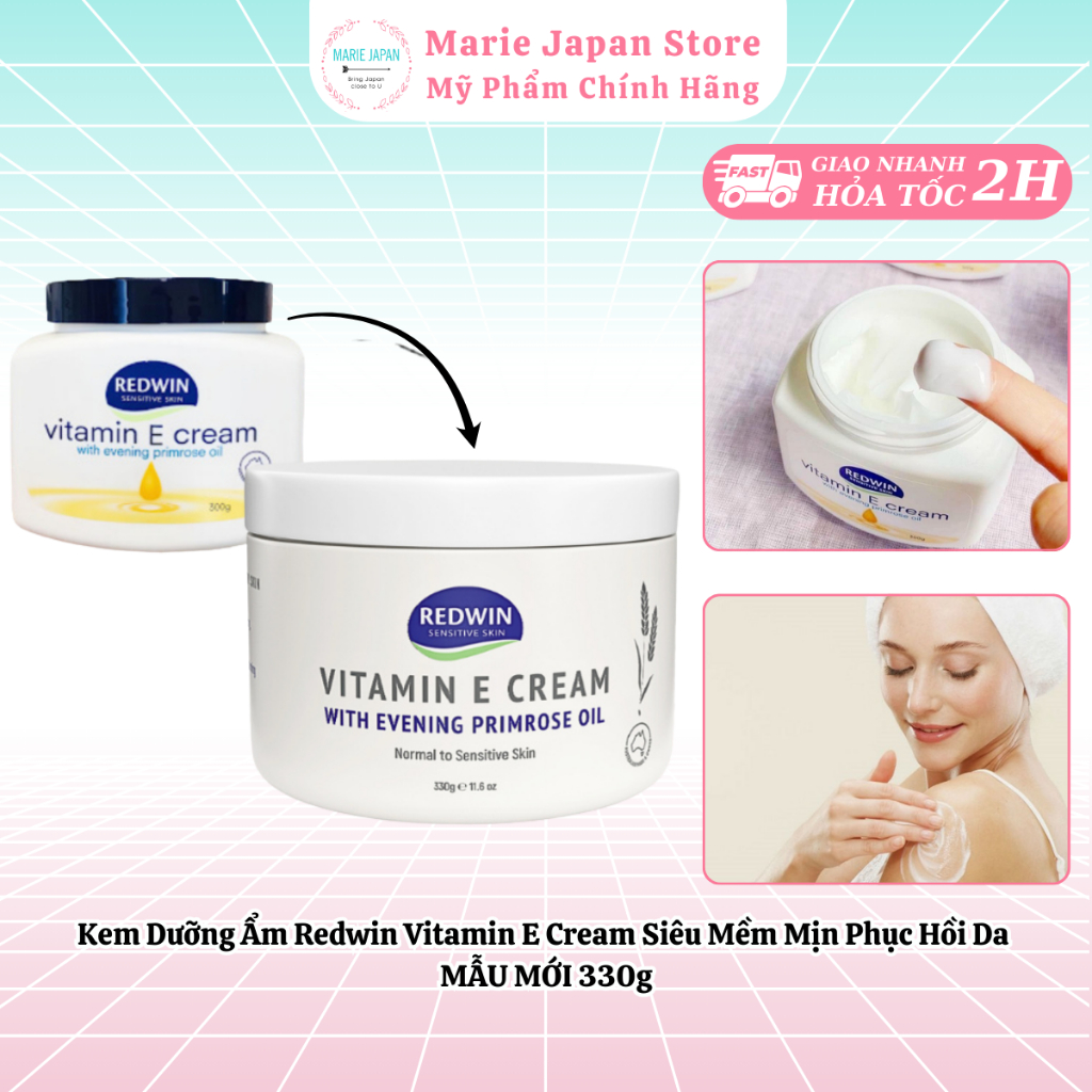 Kem Dưỡng Ẩm Redwin Vitamin E Cream Siêu Mềm Mịn Phục Hồi Da MẪU MỚI ...