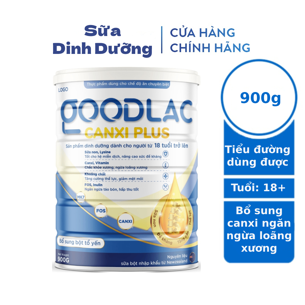 Sữa canxi cho người già và người lớn GoodLac Canxi Plus 900g | Shopee ...