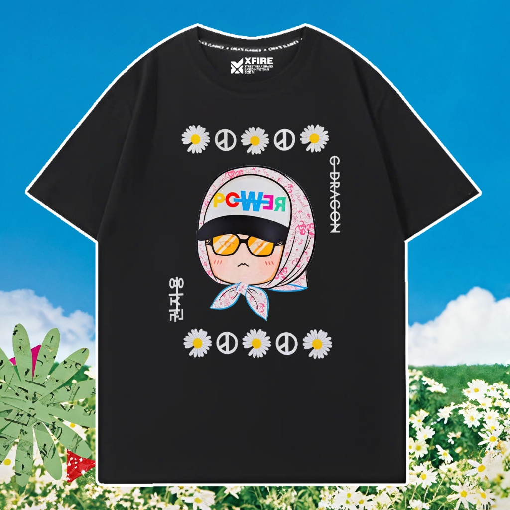 Áo Thun In GD G-dragon Cúc Họa Mi Chibi by Xfire Vietnam. 100% Cotton ...