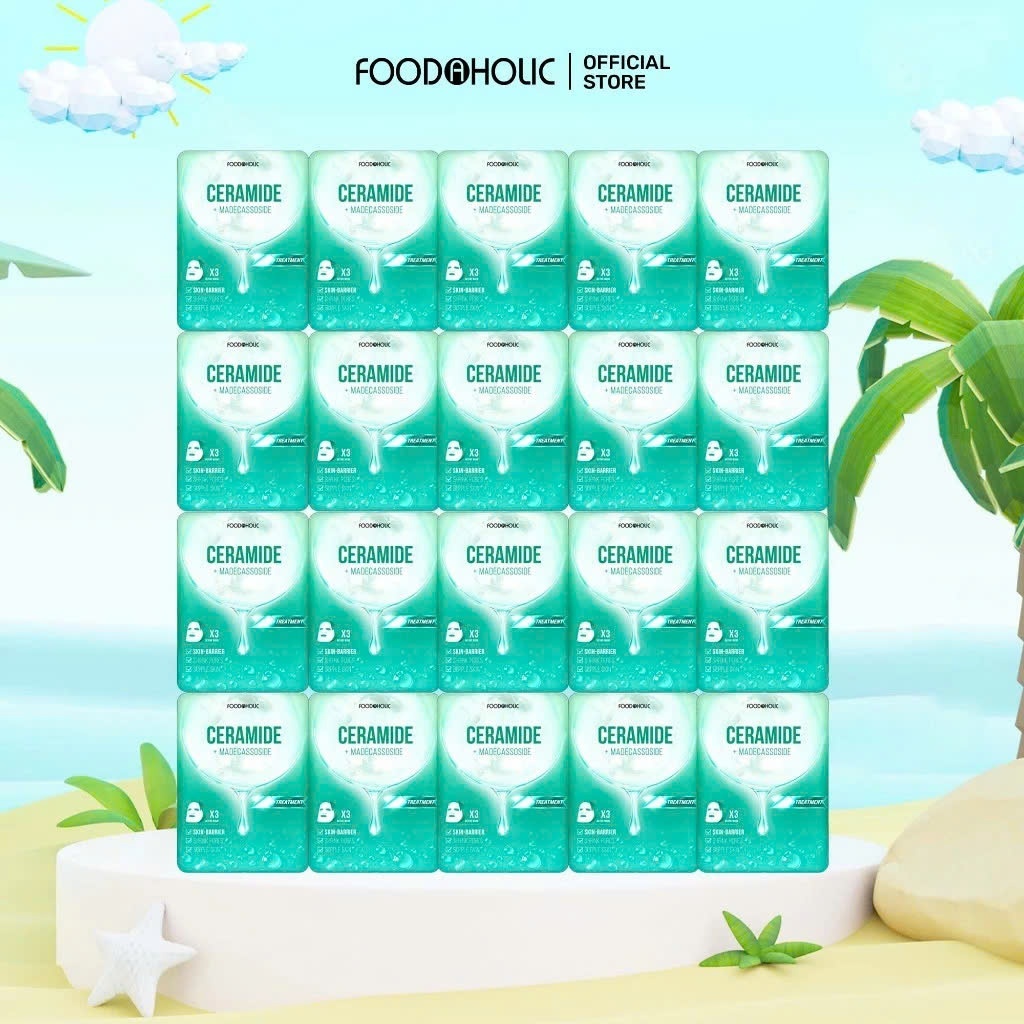 Foodaholic -COMBO 20 Mặt Nạ Foodaholic Ceramide Hỗ Trợ Làm Dịu, Phục ...
