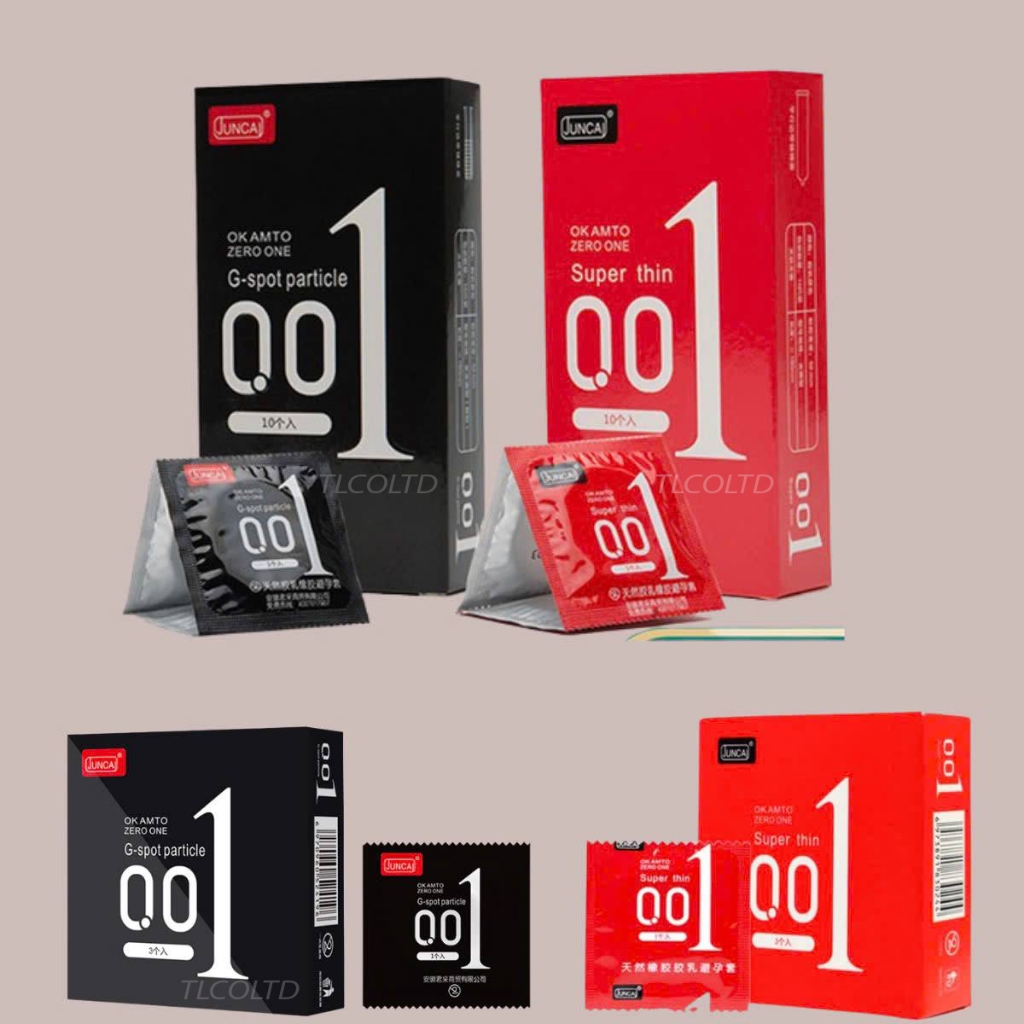 BAO CAO SU 001 JUNCAI SUPER THIN CỰC MỎNG, G-SPOT CÓ HẠT GAI MỀM HỘP 10 ...