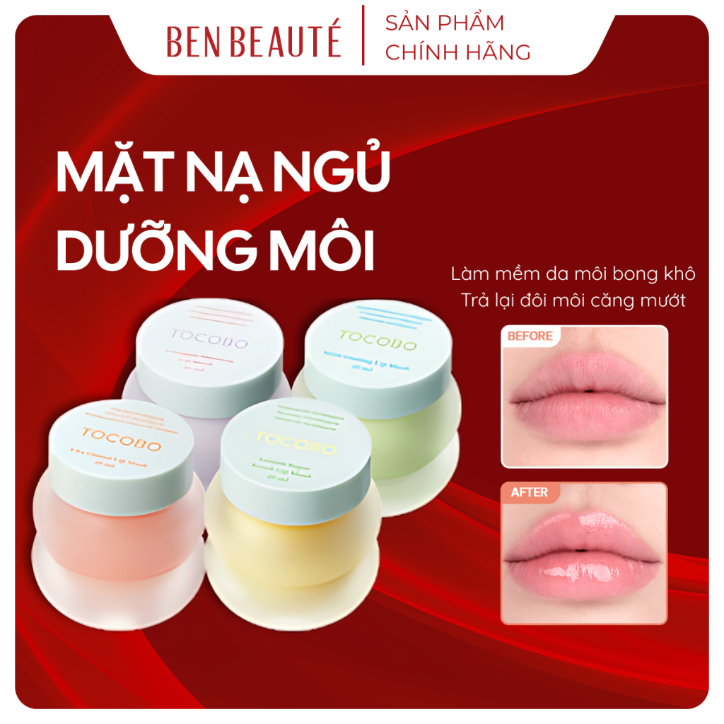 Mặt Nạ Ngủ Tocobo Vital Glaze Sleeping Mask Thuần Chay Dưỡng Môi Cấp Ẩm ...