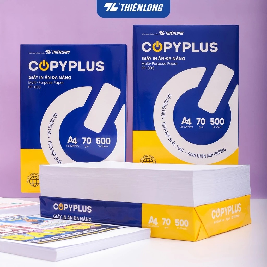 Giấy in A4 70 gsm Thiên Long Copy Plus PP-003 (500 tờ) - Chất lượng cao ...