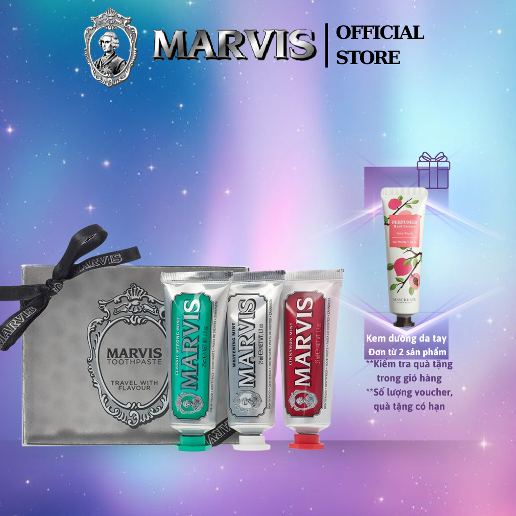 Kem Đánh Răng MAVIS Mini Set 3 tuýp x 25ml - Marvis | Shopee Việt Nam