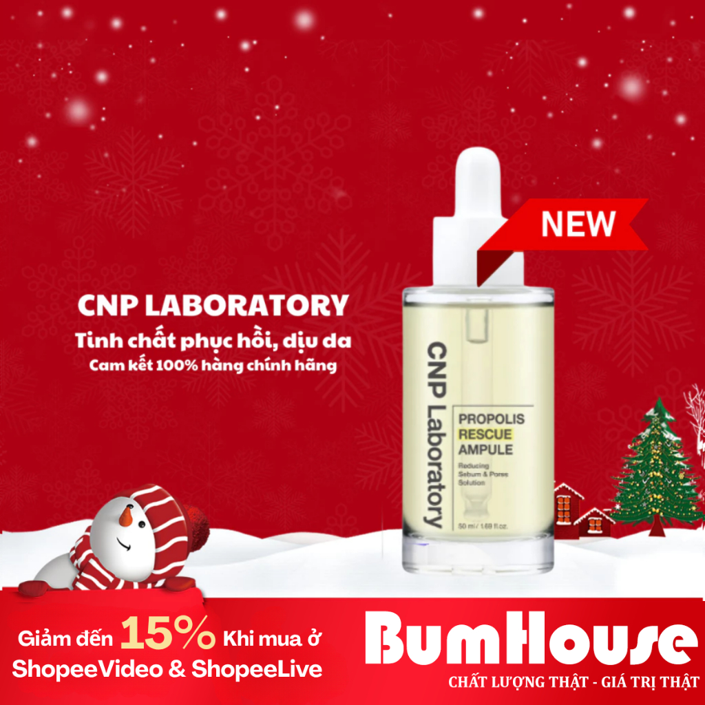 [BẢN DA MỤN] Serum keo ong CNP Laboratoty Jeju Propolis RESCUE Ampule ...