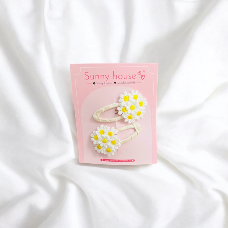 Kẹp mái chùm hoa daisy cho bé handmade by Sunny | Shopee Việt Nam