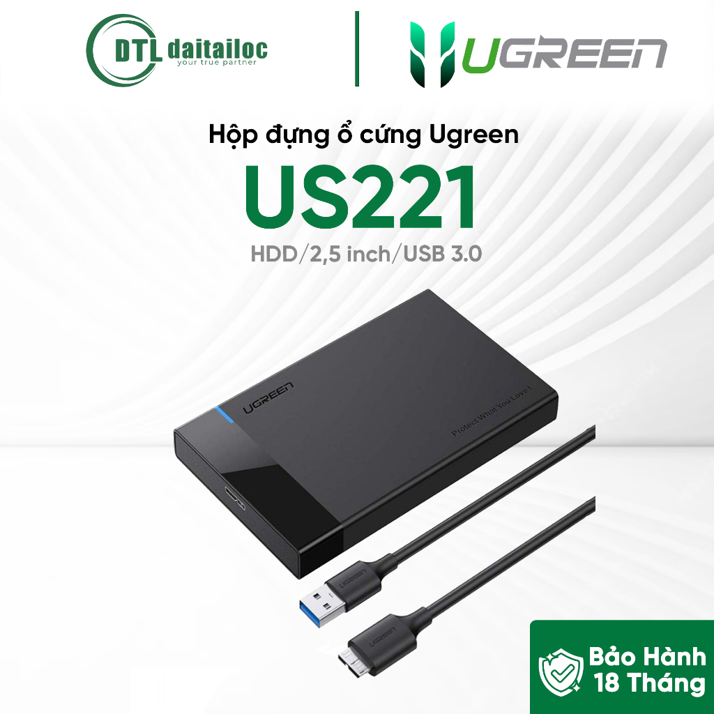 Hộp đựng ổ cứng 2.5 inch USB 3.0 (US221) Ugreen 30848 | Chính Hãng ...