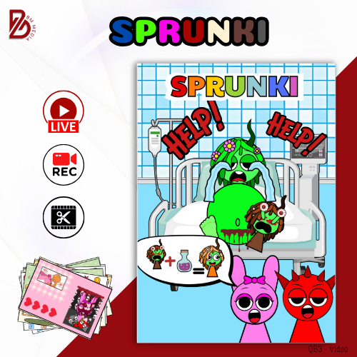 Sprunki Paper Craft Part 2 DIY Paper Toy QB3 Video 66 Cut and Assemble ...