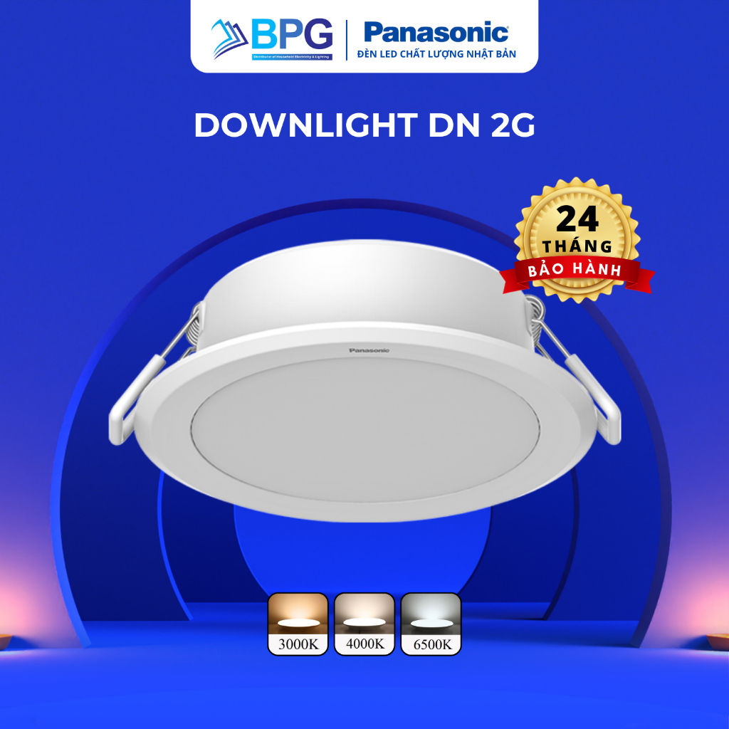 Đèn LED âm trần Downlight Panasonic DN 2G Công suất 6W, 9W, 12W, Bảo hành 2 năm - lỗi 1 đổi 1 ...