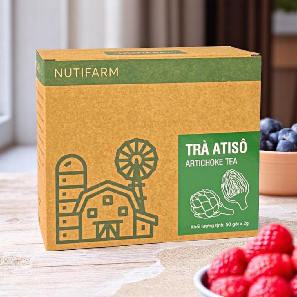 Trà atiso túi lọc đà lạt MIDIFARM, hộp 50 tép, loại đặc biệt gồm 100% ...