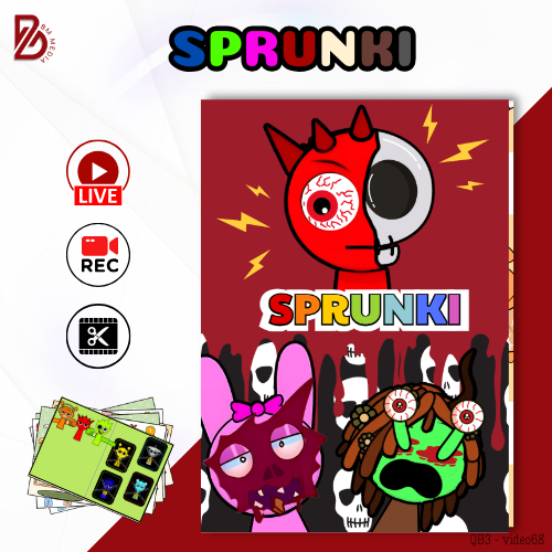 Sprunki Paper Toys Part 3 Game Book DIY Set Video Series Episode QB3 68 ...