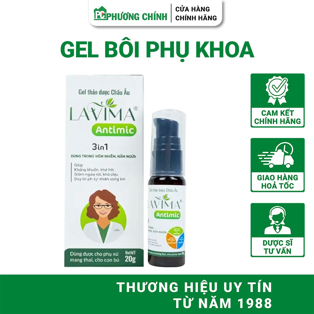 Gel Bôi Phụ Khoa Lavima Antimic 3in1 Giúp Giảm Nấm Candida, Ngứa Rát ...