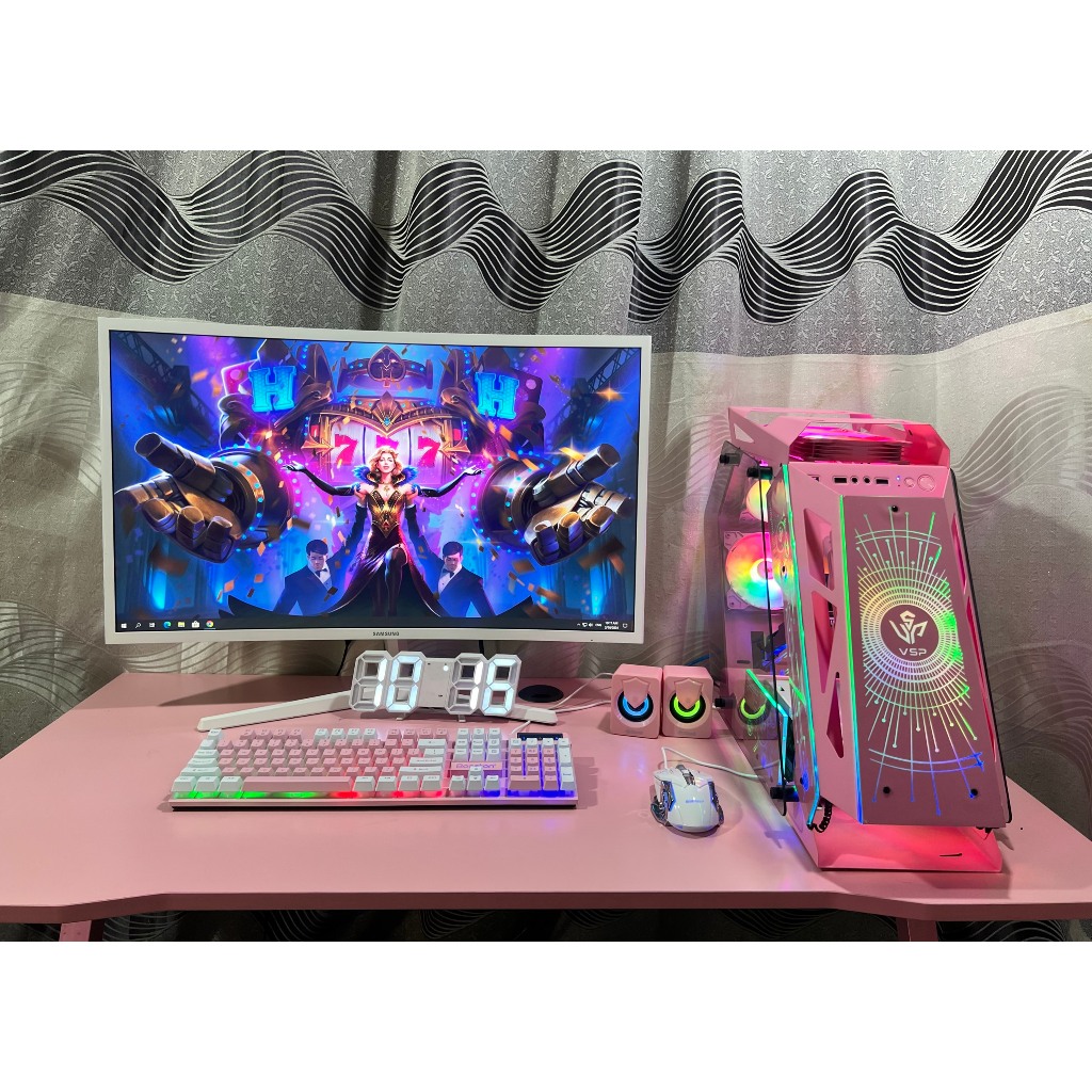 PC GM Case RoG Hồng Core i7 4770 Ram 16GB SSD 512gb Vga GTX 1050TI 4GB ...