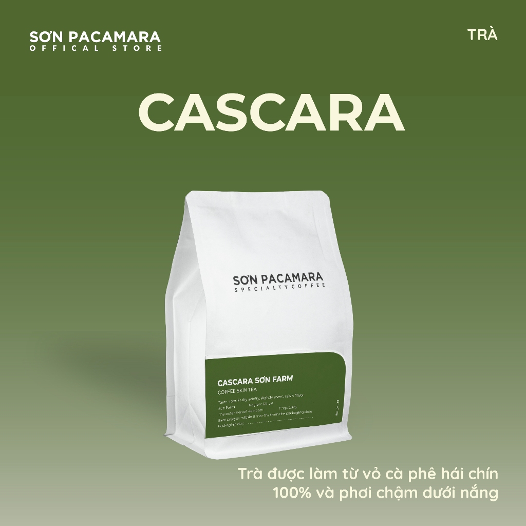 Trà Vỏ Cà Phê Cascara Sơn Pacamara, 100% Vỏ Arabica Chín Mọng, Chua ...