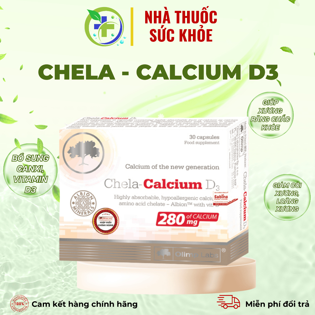 CHELA CALCIUM D3 - Bổ sung canxi, vitamin D cho xương chắc khỏe ...