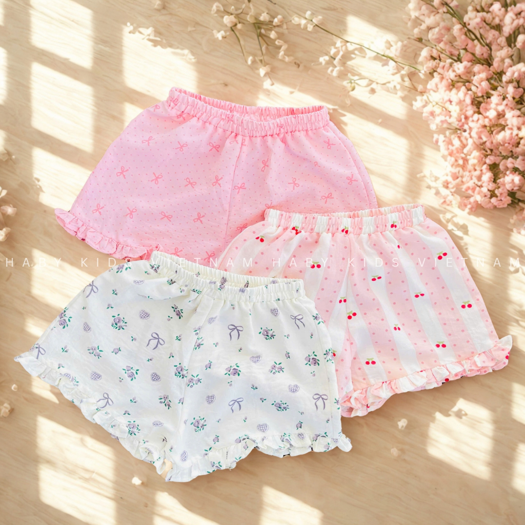 (COMBO 3 QUẦN) Quần Đùi Bèo Chất Đũi Hàn Cho Bé Kẻ Caro Mềm, Mát, Mặc 4 Mùa HABY KIDS 9 - 21KG ...