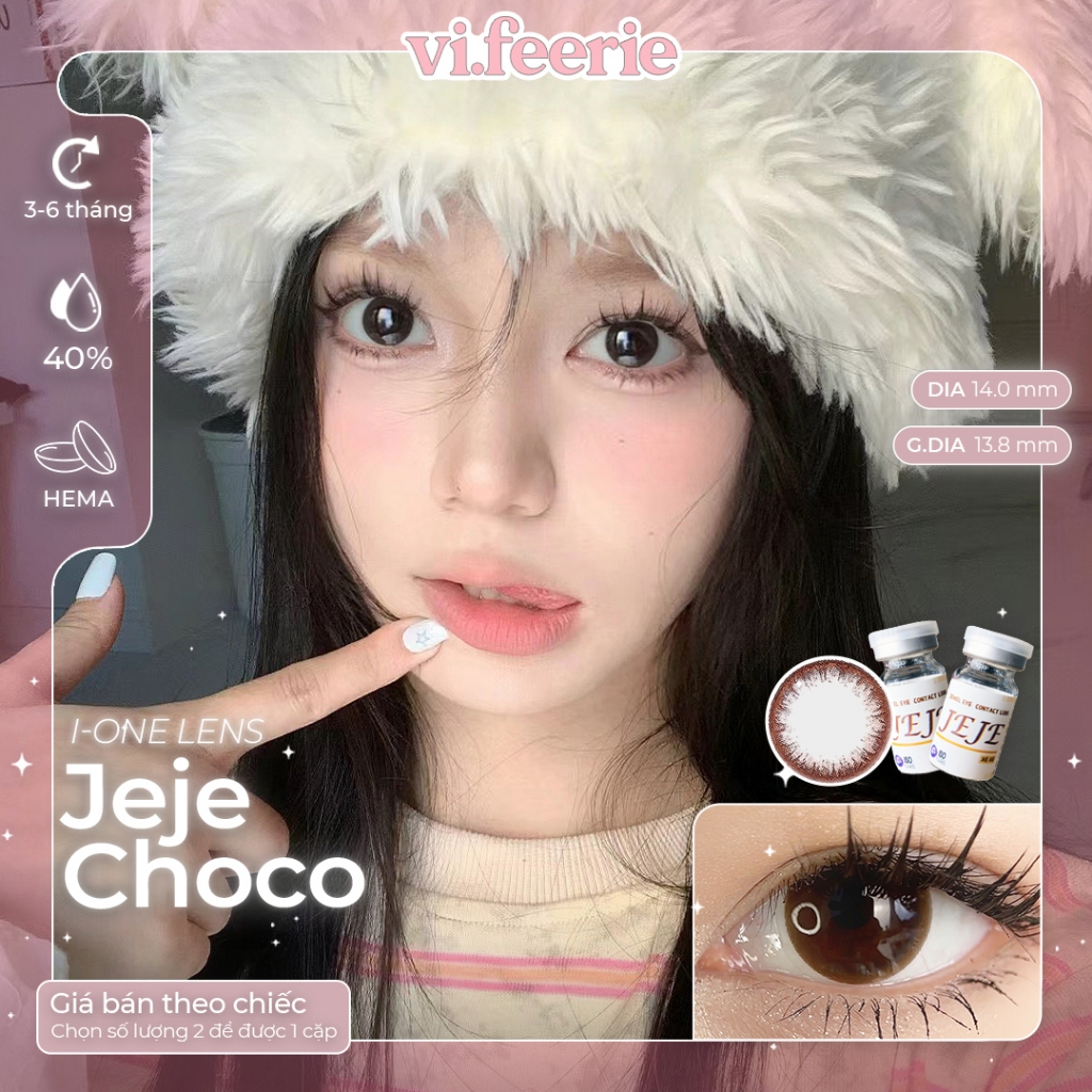 (I-ONE) Kính áp tròng (lens) choco JEJE CHOCO Lens - VF Lens | Shopee ...