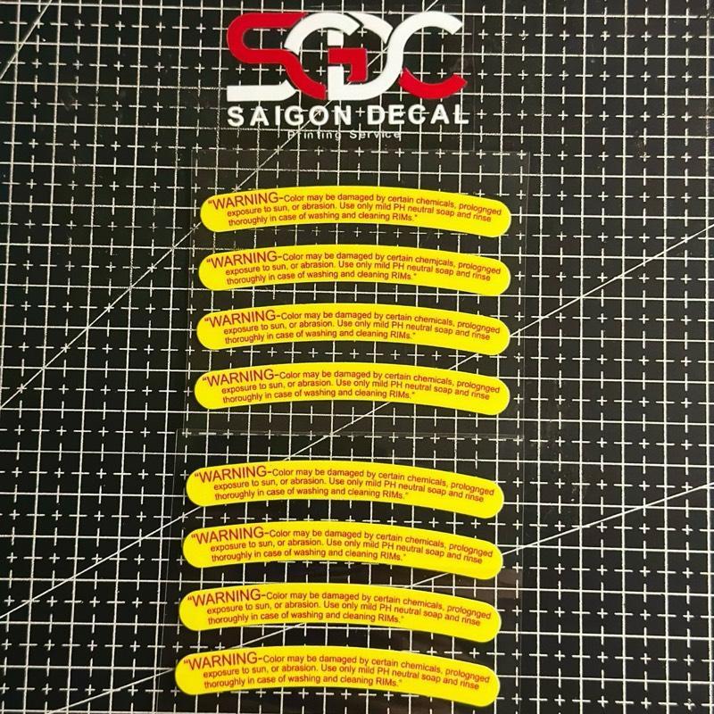 Tem Warning Excel Asia DTF |SGDC - 1 Bộ| | Shopee Việt Nam