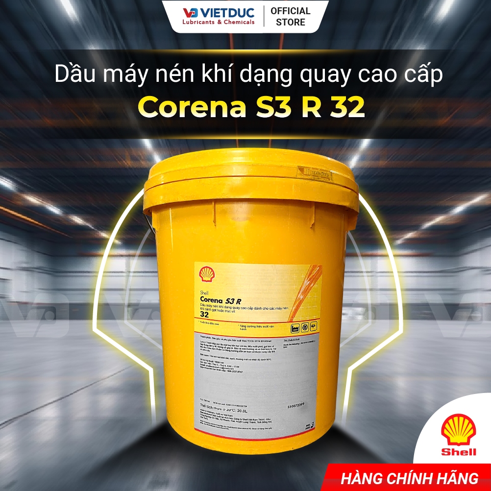 Dầu Tổng Hợp Tiên Tiến Cho Máy Nén Khí Quay Shell Corena S3 R 32/46/68 ...