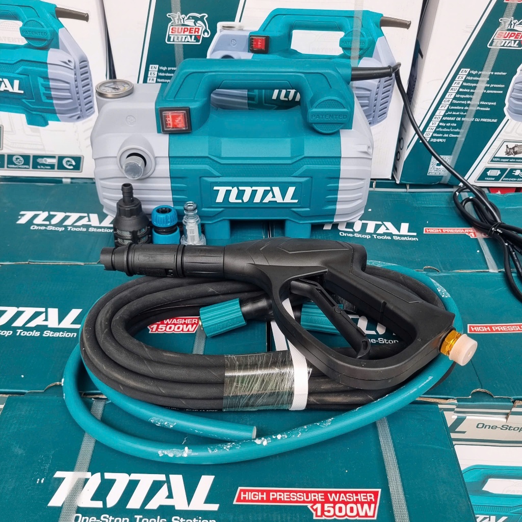 1500W Máy xịt rửa xe Total TGT11236 tặng kèm bình bọt tuyết | Shopee Việt Nam