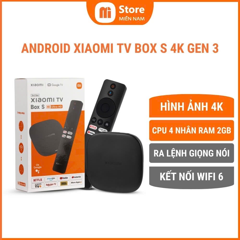 [Bản quốc tế] Android TV Box S 2nd Gen 4k / Android Tivi Box XM Mibox S 3rd thế hệ gen 3 Tiếng ...