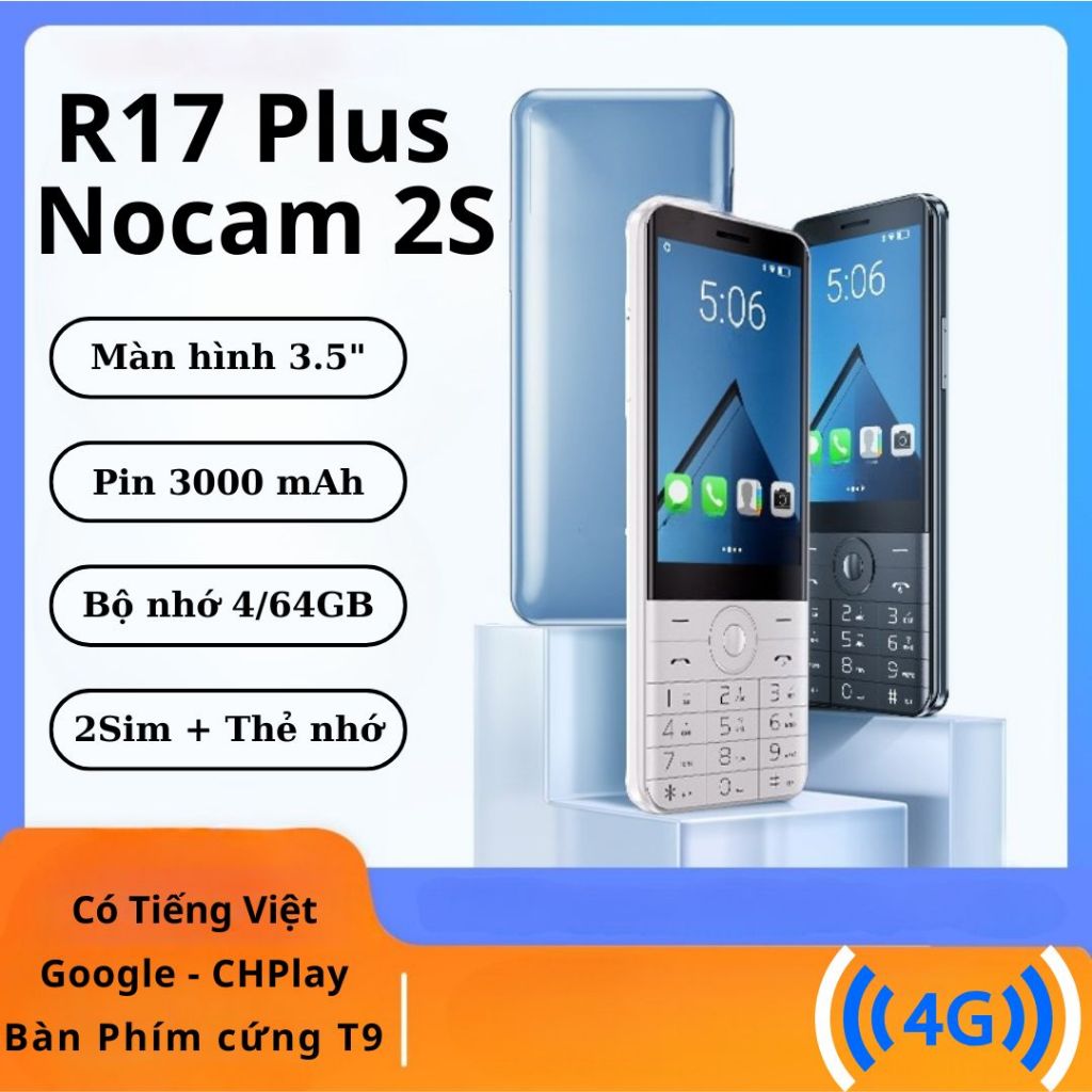 Máy R17 Plus 2 Sim - Điện thoại không camera có cảm ứng - Android 12 ...
