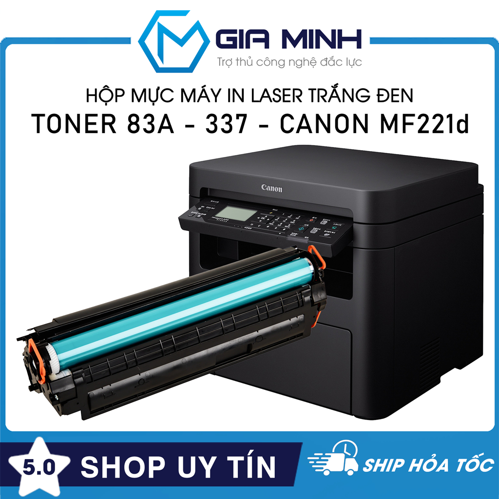 Hộp Mực In Toner 83A Cartridge 337 - Tương Thích Máy In Laser Canon imageCLASS MF221d - Hàng ...