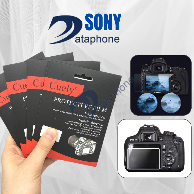 Tấm dán cường lực màn hình LCD máy ảnh SONY chính hãng Cuely giúp bảo ...
