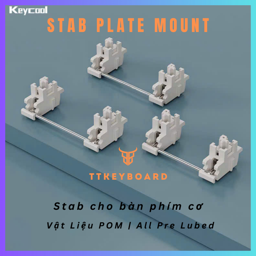 [Hỏa Tốc] Stab Plate Mount Keycool | Chất Liệu POM | Được Pre Lubed ...