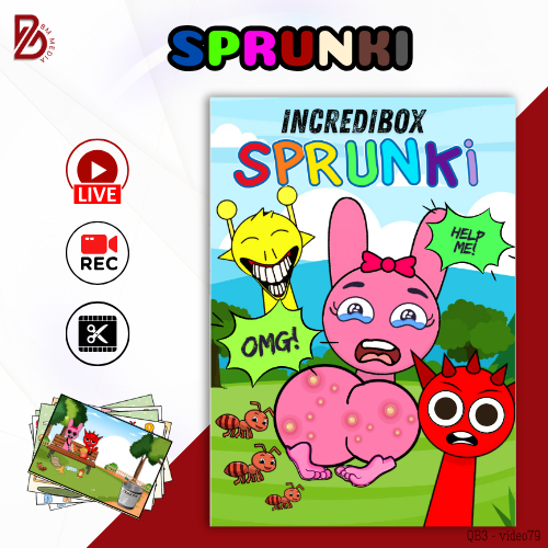Printable Digital Download Sprunki Paper Doll Game Book Part 14 QB3-79 ...