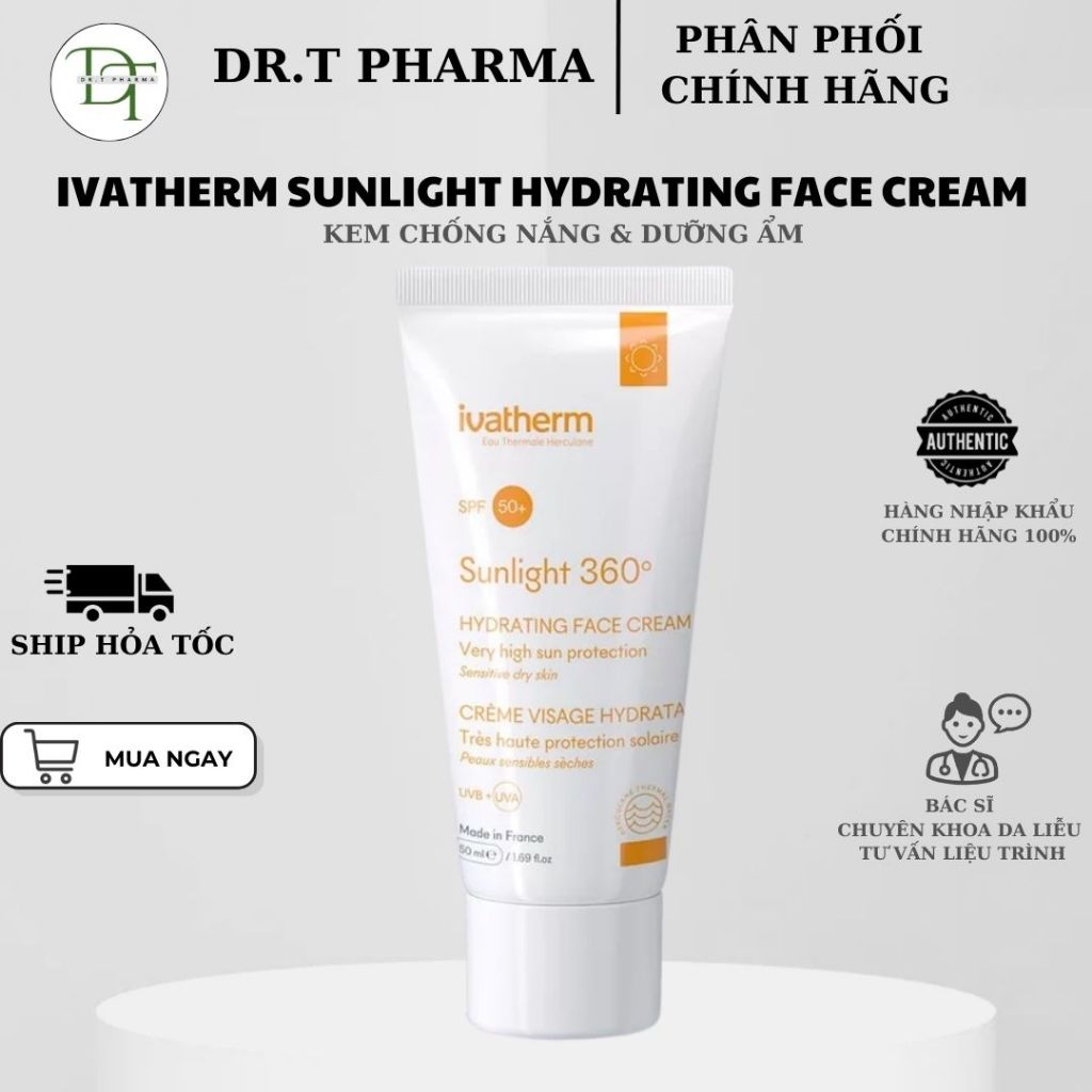 (HÀNG CÔNG TY - Date 12/2025) Kem chống nắng Ivatherm Sunlight 360 ...