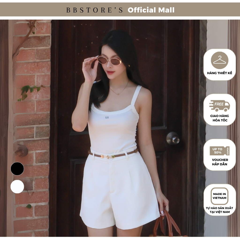 [BBSTORE'S] Áo Thun Hai Dây Dạo Phố Logo BB - A4421A | Shopee Việt Nam