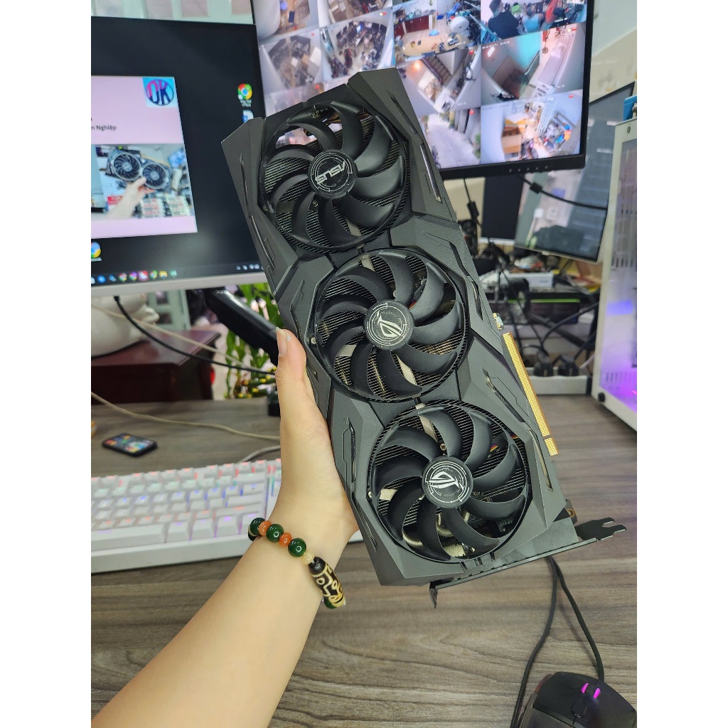 Cạc đồ họa Asus ROG-STRIX-RX5700XT-O8G-GAMING (AMD Radeon RX 5700 XT ...